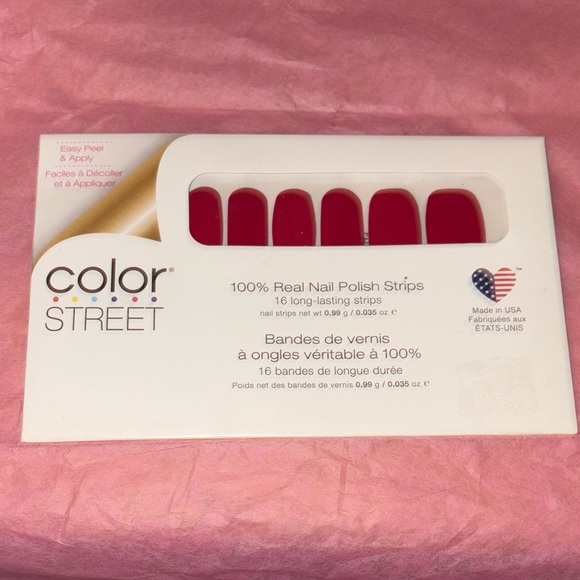 Color Street | Makeup | Color Street Classic Crimson Nail Strips | Poshmark